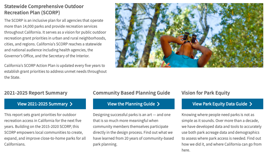 Statewide Comprehensive Outdoor Recreation Program (SCORP)