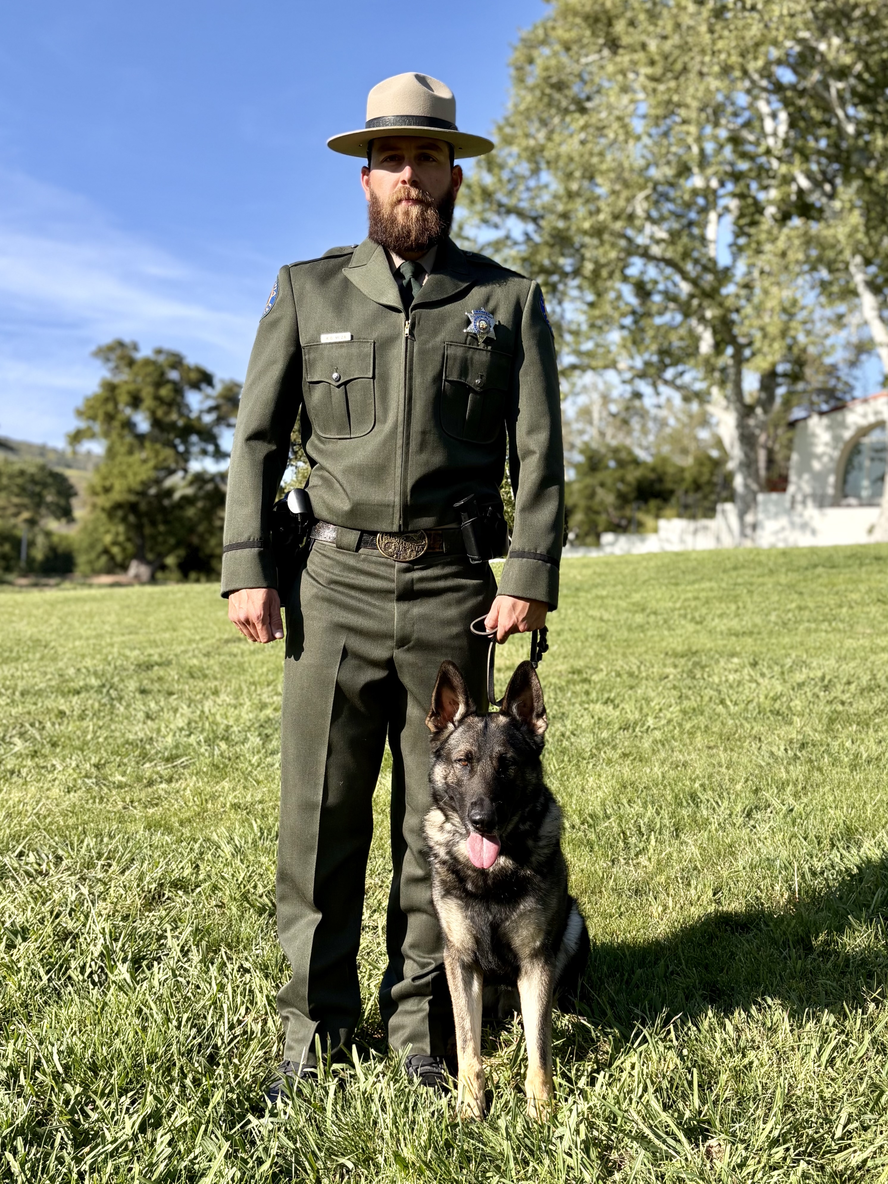 K-9 Ghost and Handler Kyle Meza