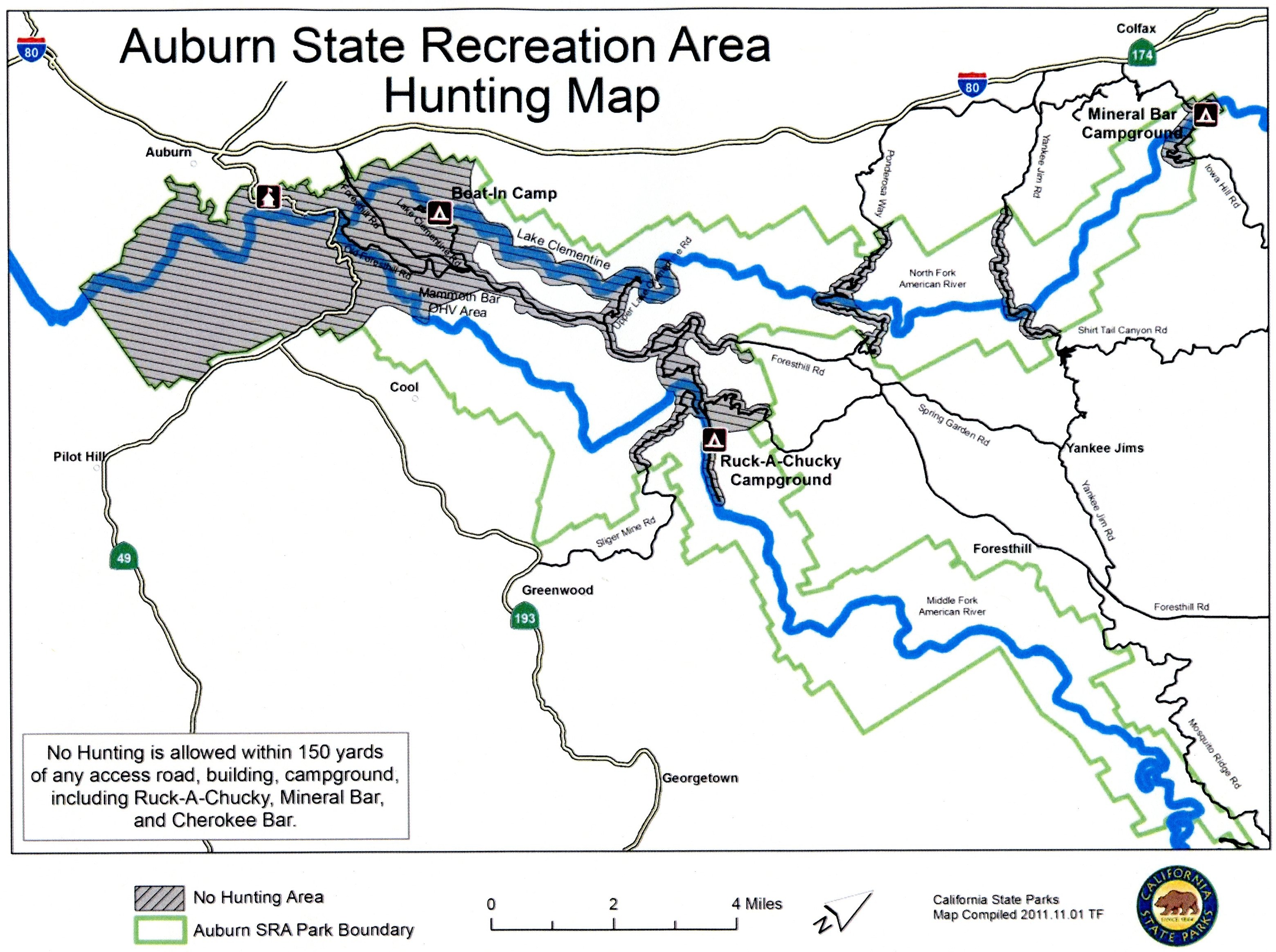 Hunting in Auburn SRA