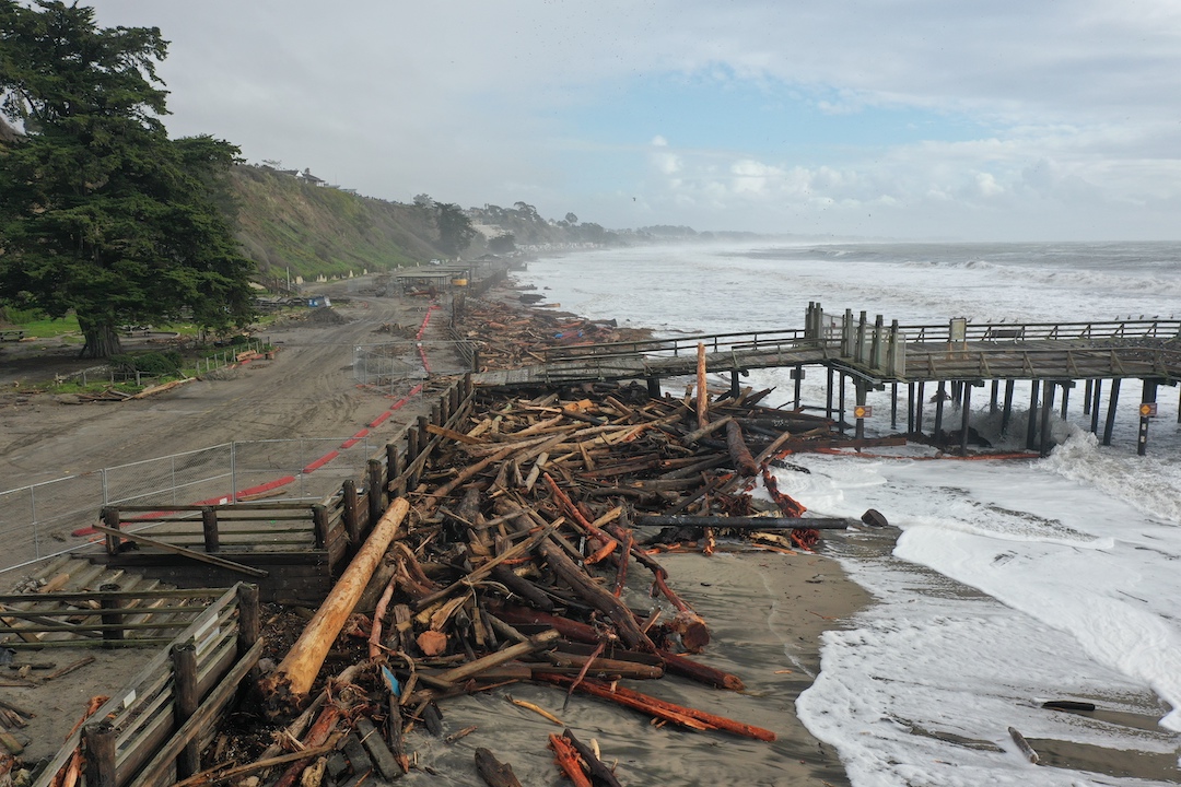 Winter Storm Update at Seacliff State Beach